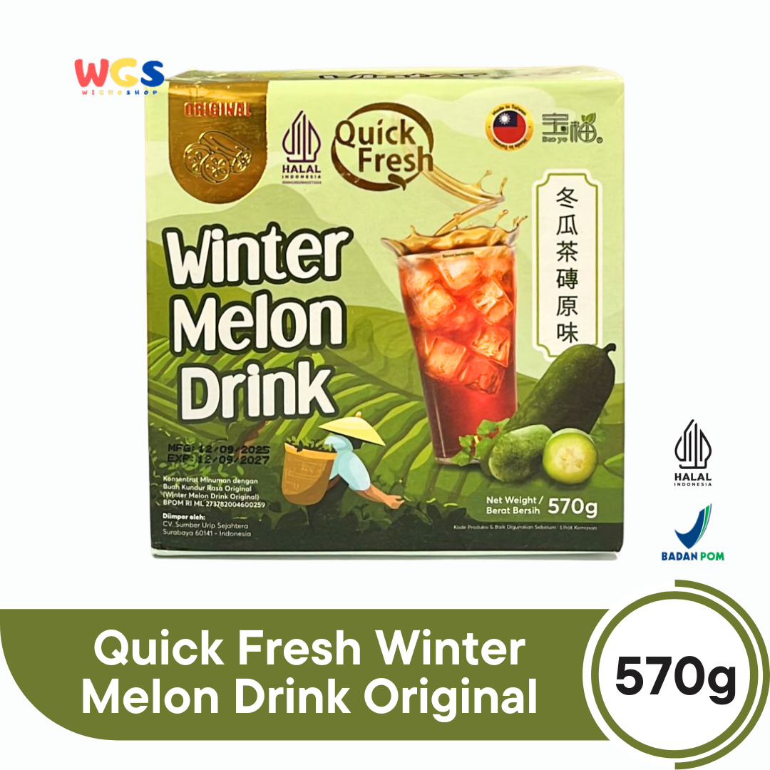 Quick Fresh Winter Melon Drink Original 570g (Minuman Serbuk Buah Kund ...